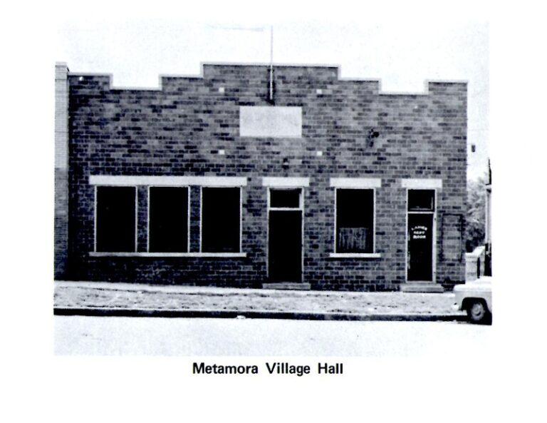 History of the Village Hall - Metamora Association For Historic ...